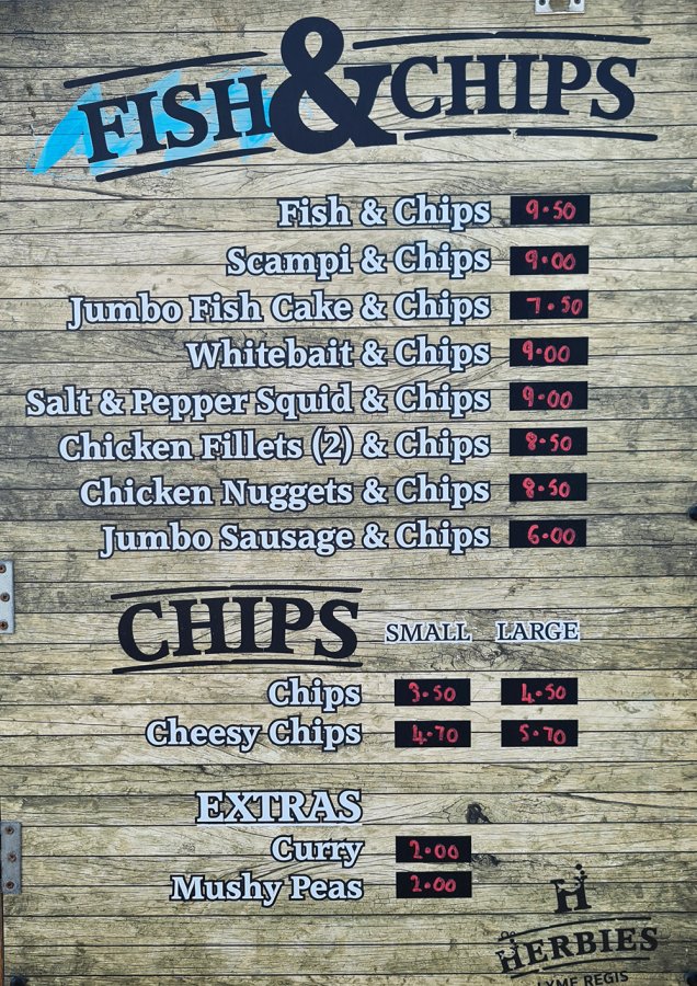 Herbies Menu